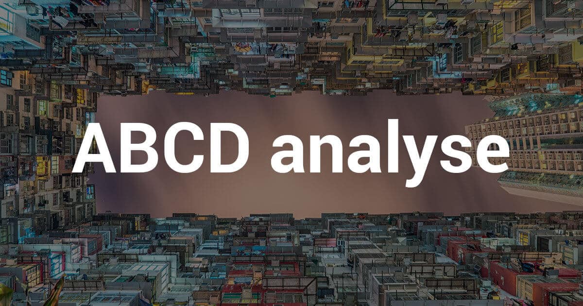 ABCD analyse samenstellen voor het analyseren van markt en bedrijfstak